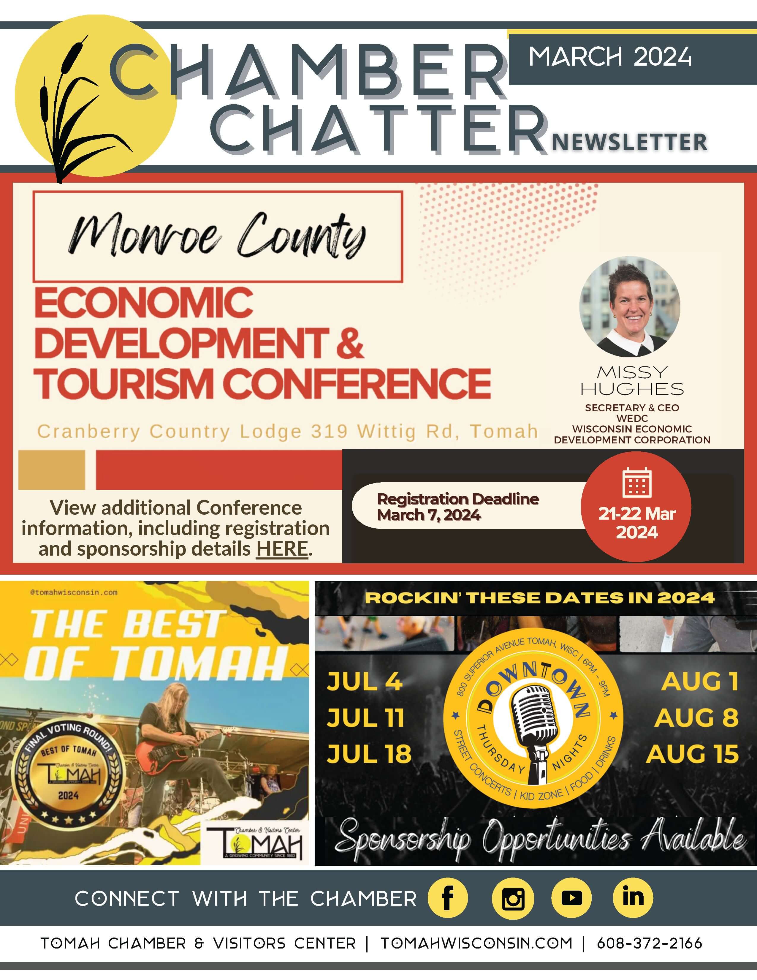 Chamber Chatter Newsletter - Greater Tomah Area Chamber of Commerce / CVB