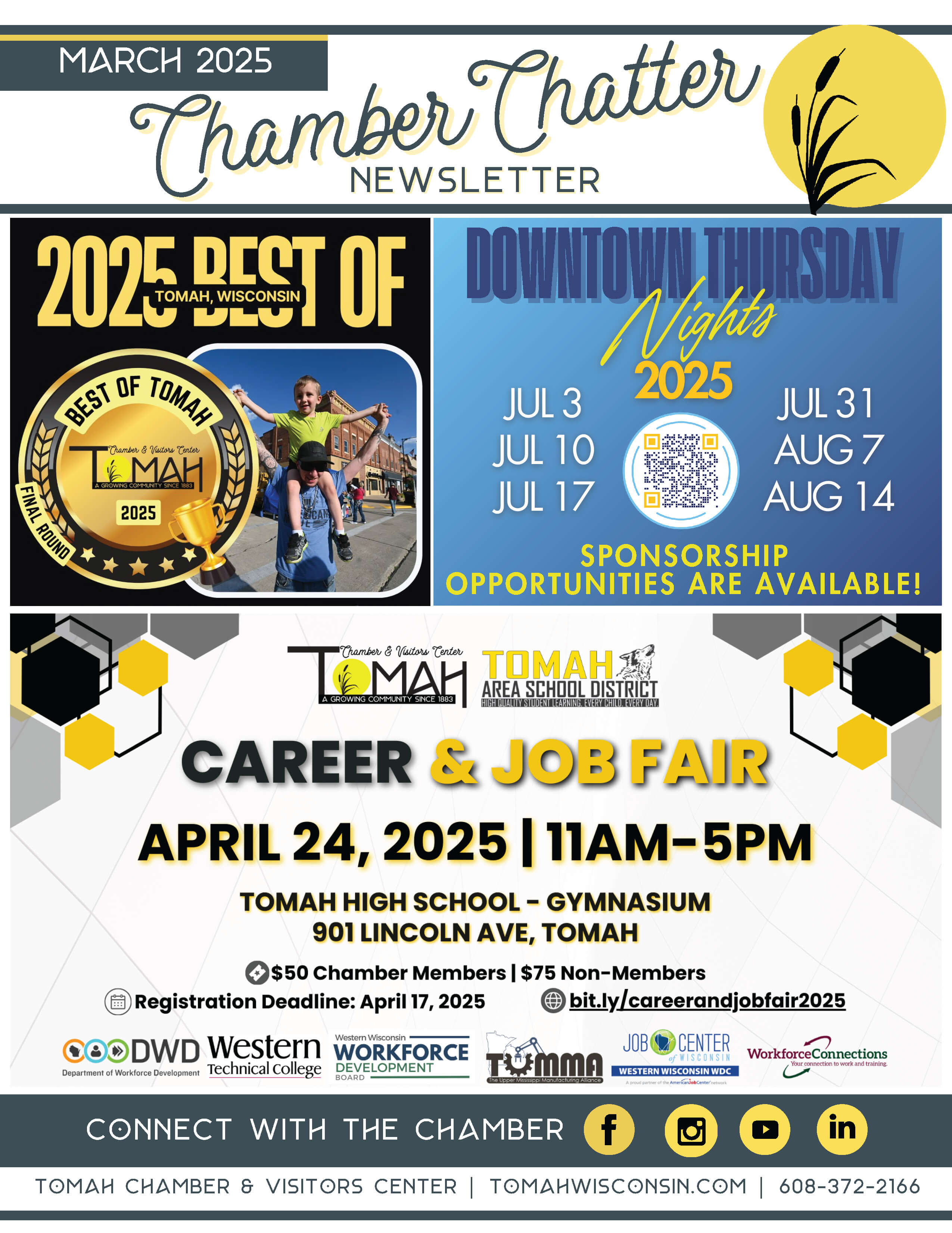 Chamber Chatter Newsletter - Greater Tomah Area Chamber of Commerce / CVB